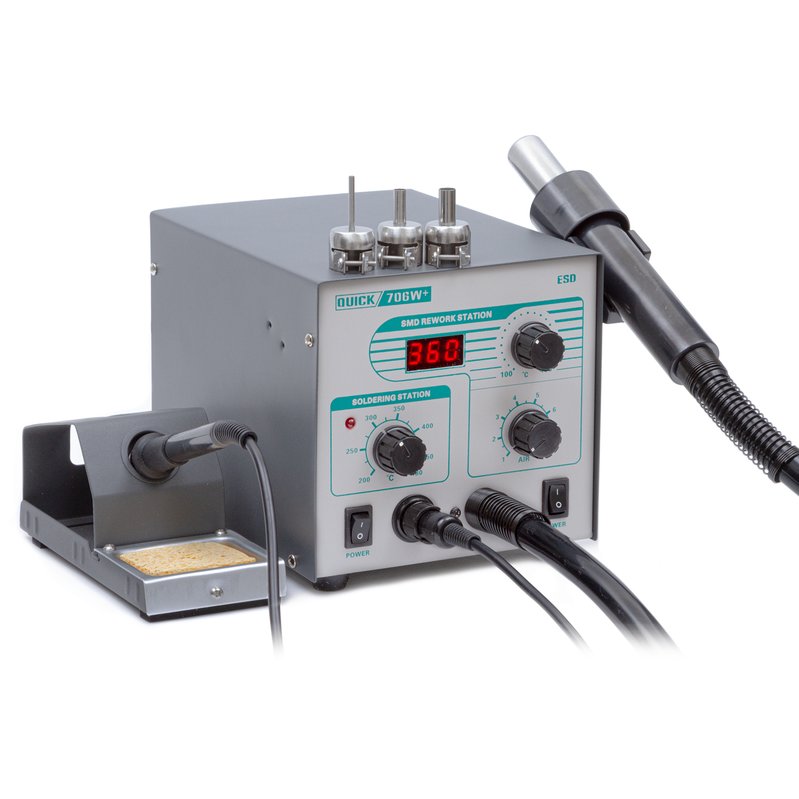Термоповітряна паяльна станція QUICK 706W+ ESD - Masteram